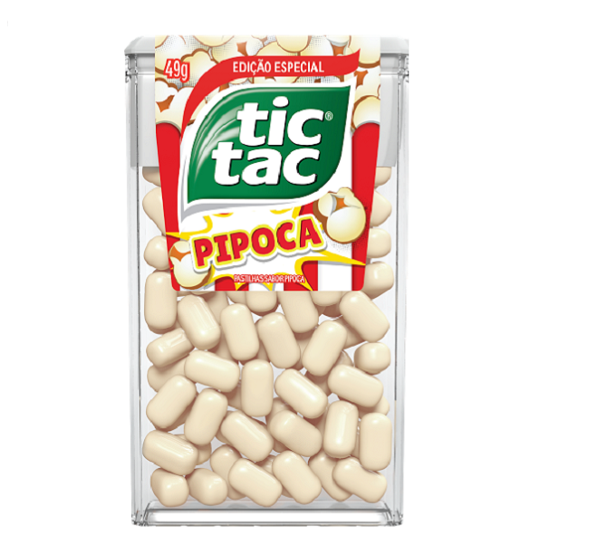Tic Tac lança novo sabor: bala de pipoca
