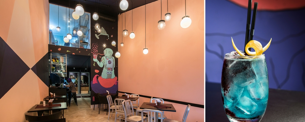 Cosmos G/astrobar em Curitiba leva cliente a viagem pelo espaço