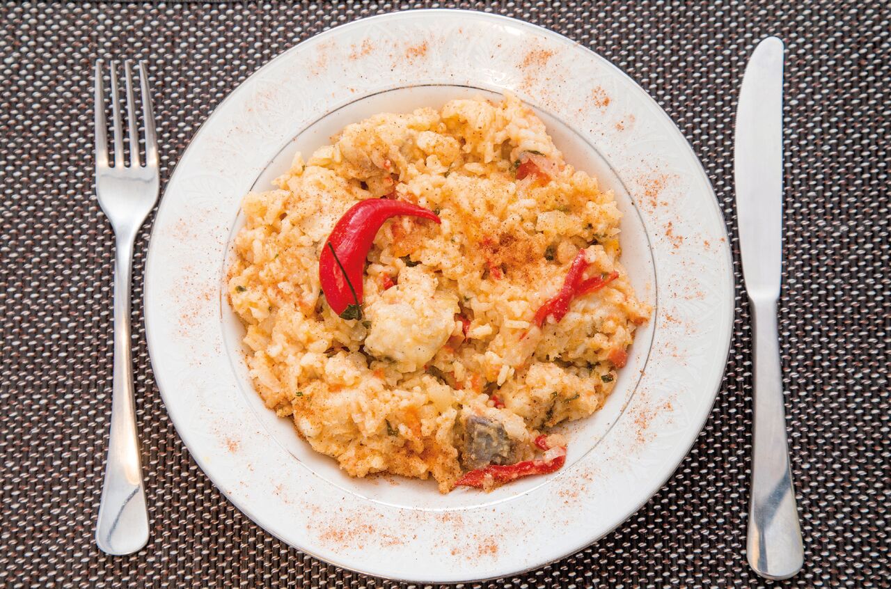 Receita de arroz de tamboril