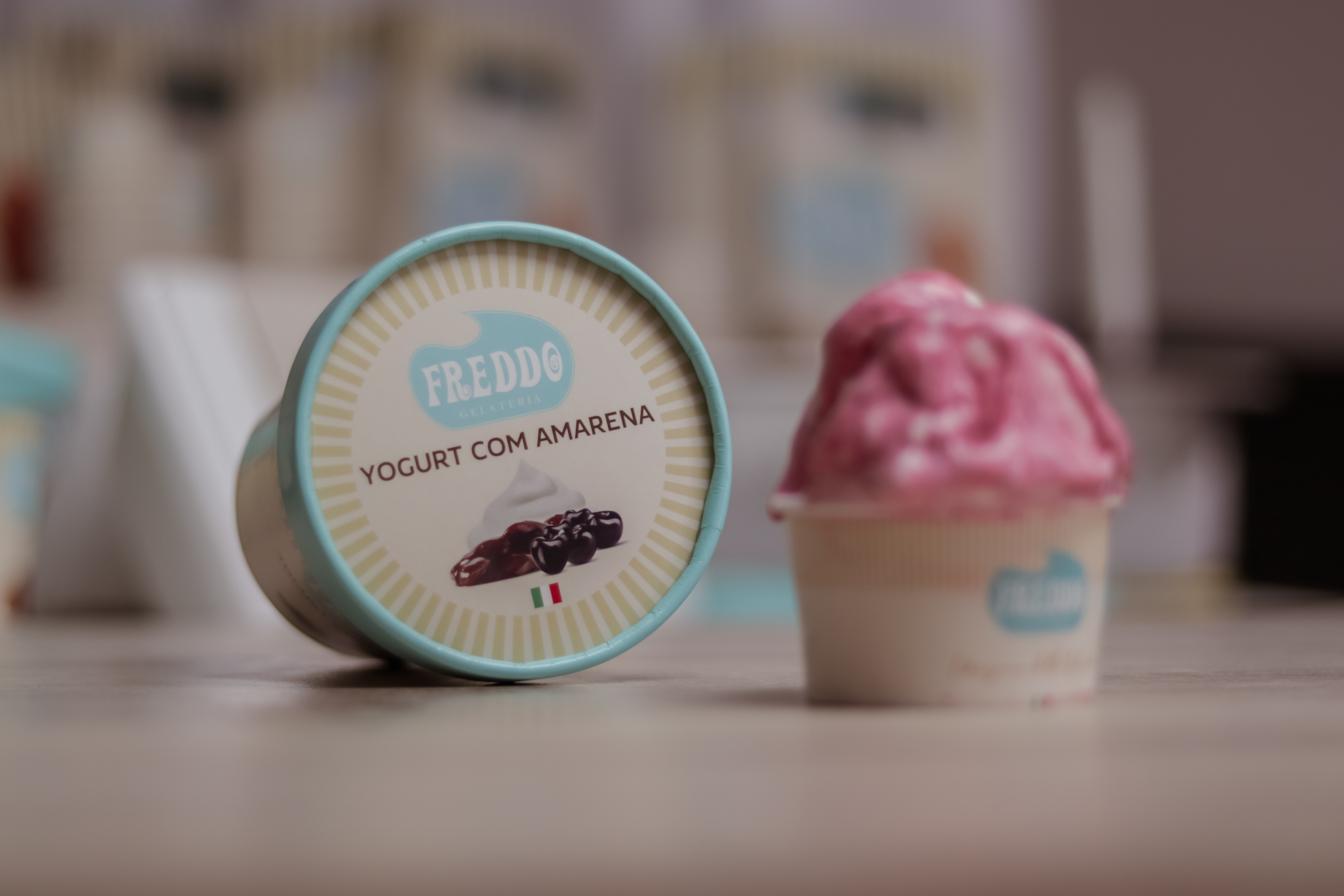 Gelato em pote é nova aposta da Freddo Gelateria